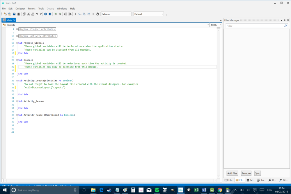 An introduction to Basic4Android