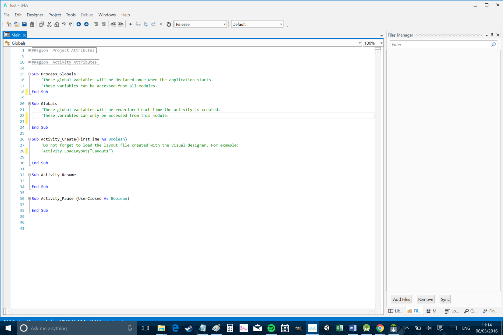 An introduction to Basic4Android
