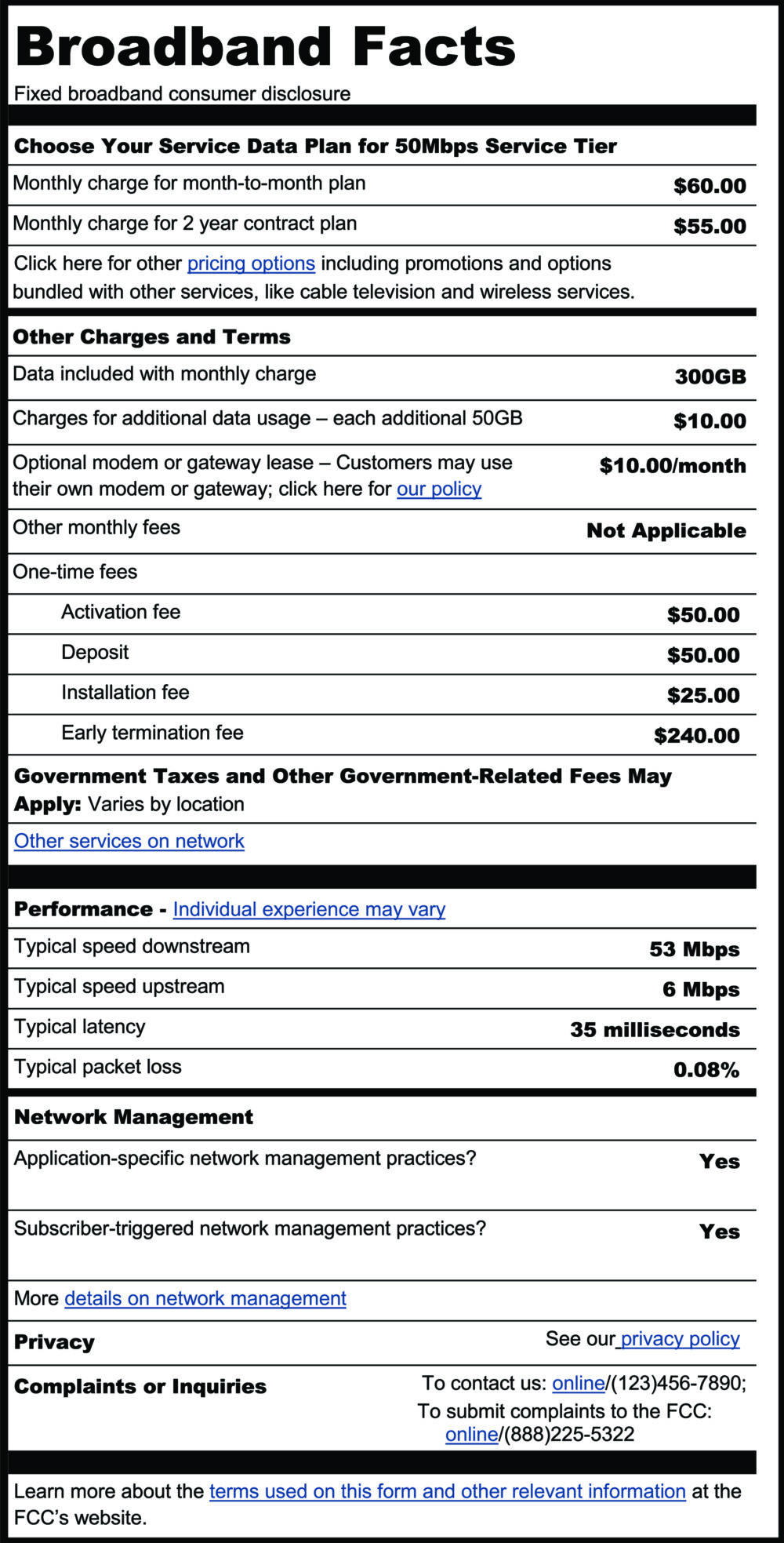 Food for thought: The FCC has introduced new broadband labels - Android ...