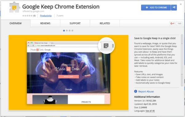 Google decides “save for later” is a thing: new Keep extension, Save ...