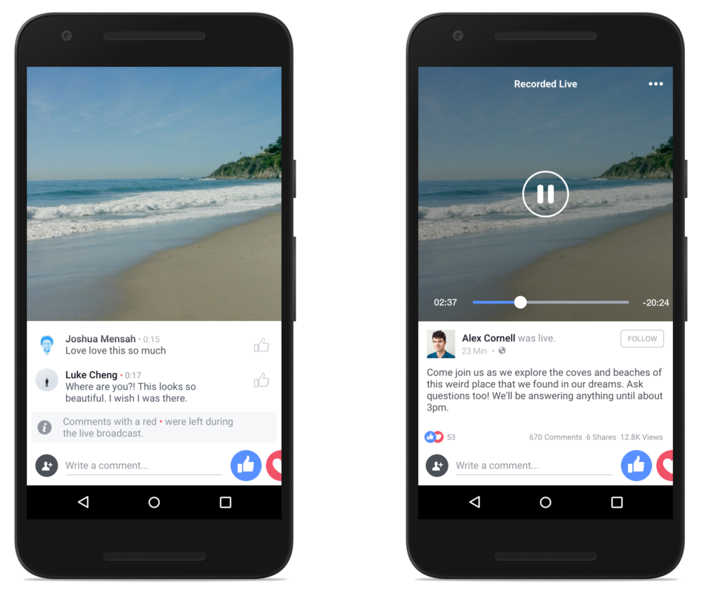 Latest Facebook for Android update brings a number of new live ...