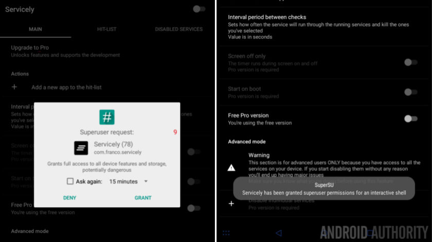 How to use Servicely, a root tool to save your battery - Android ...