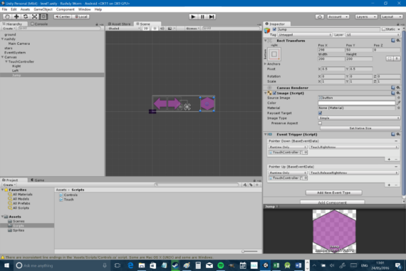 How to create a 2D platformer for Android in Unity - Part two