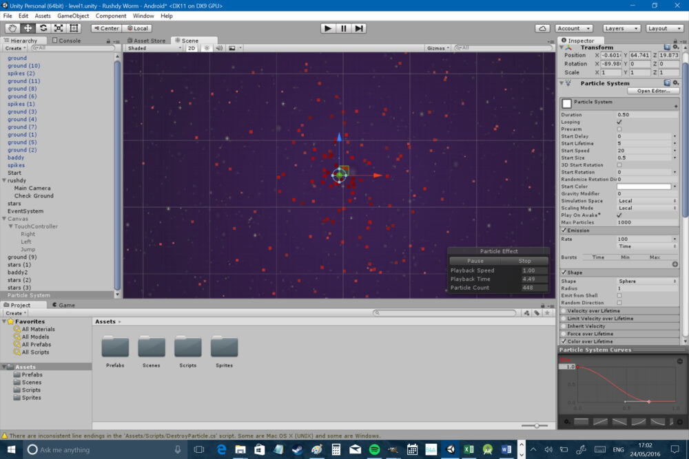 How to create a 2D platformer for Android in Unity - Part two