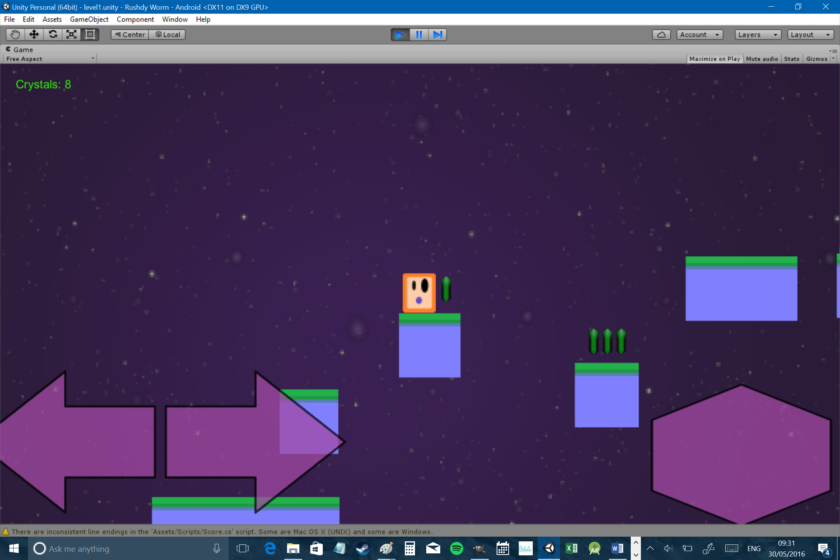 How to make a 2D platformer for Android in Unity - Part three