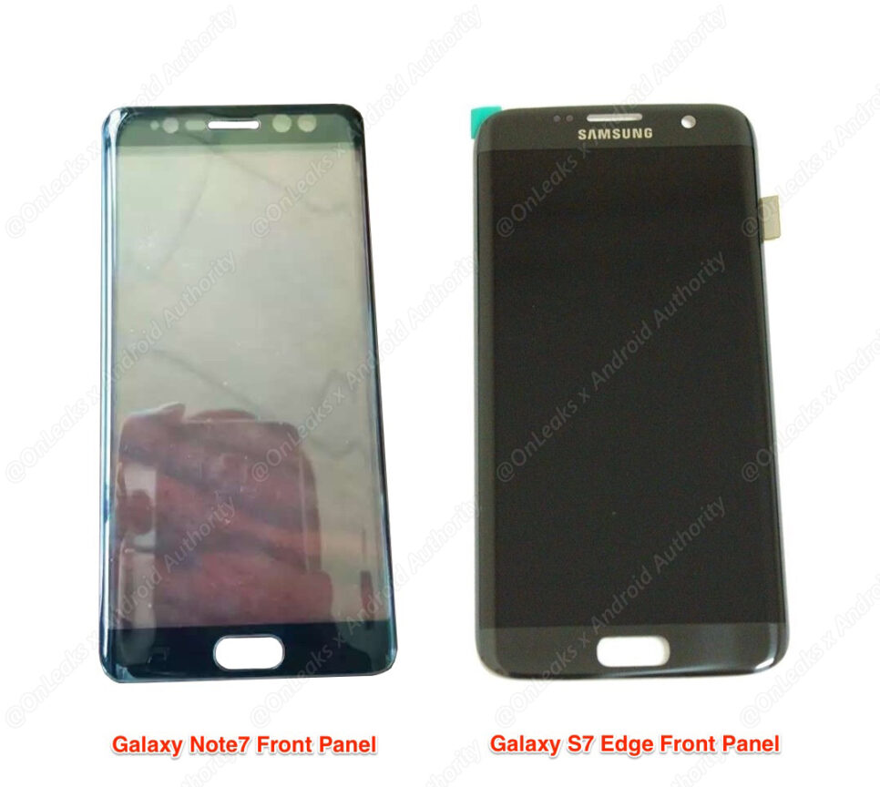 Leaked Galaxy Note 7 front panel confirms iris scanner - Android Authority