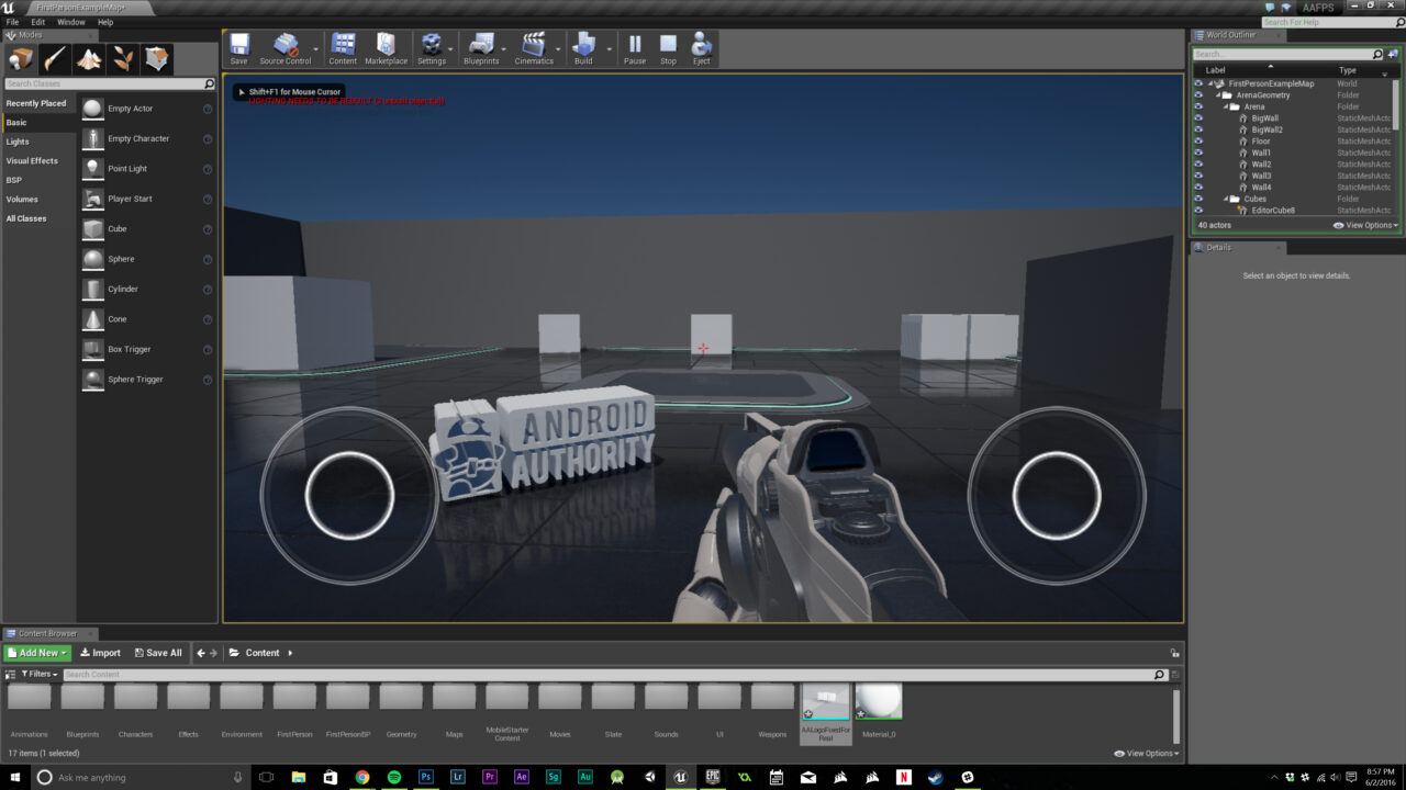 How to write a 3D game for Android with Unreal Engine: Part 1