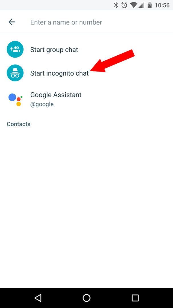 How to start an incognito chat in Google Allo - Android Authority