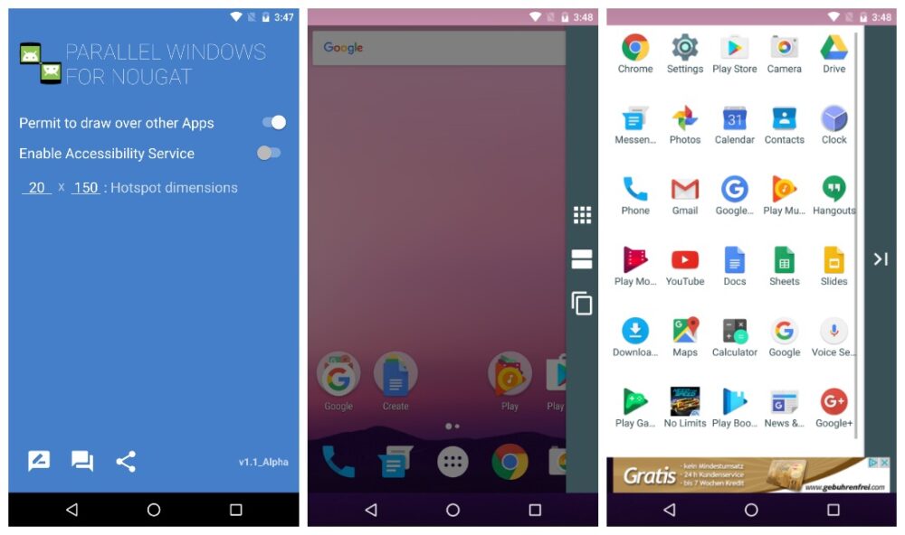 You can now use the same app in both of Nougat's split-screen windows ...