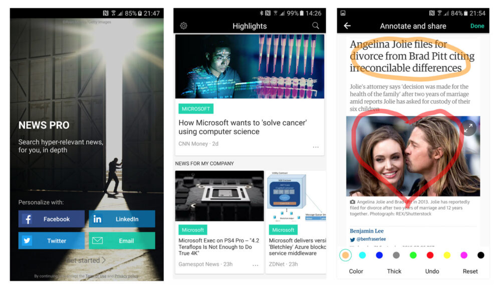 News Pro is Microsoft’s new personalized news app for Android