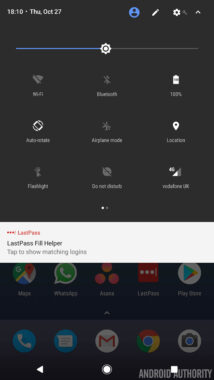 Android O Quick settings have been slightly reworked [Diving into ...