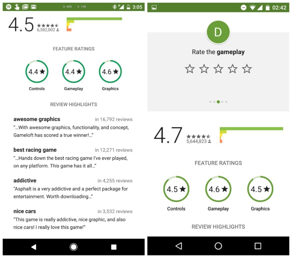 Google Play trialing individual game ratings for gameplay, controls and ...