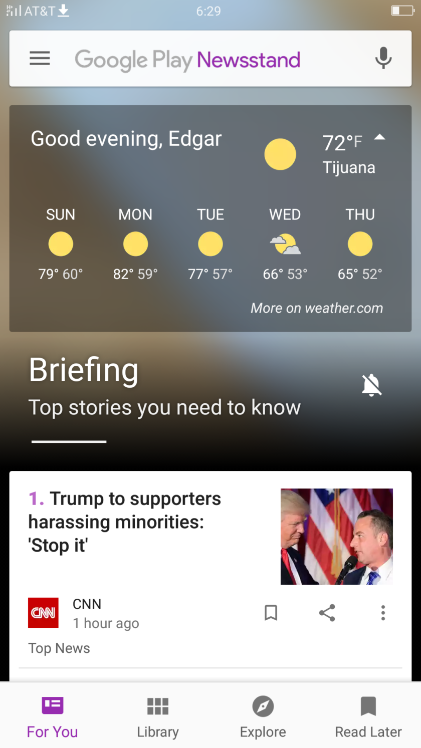 Google Play Newsstand updated to version 4.0 - new UI on board