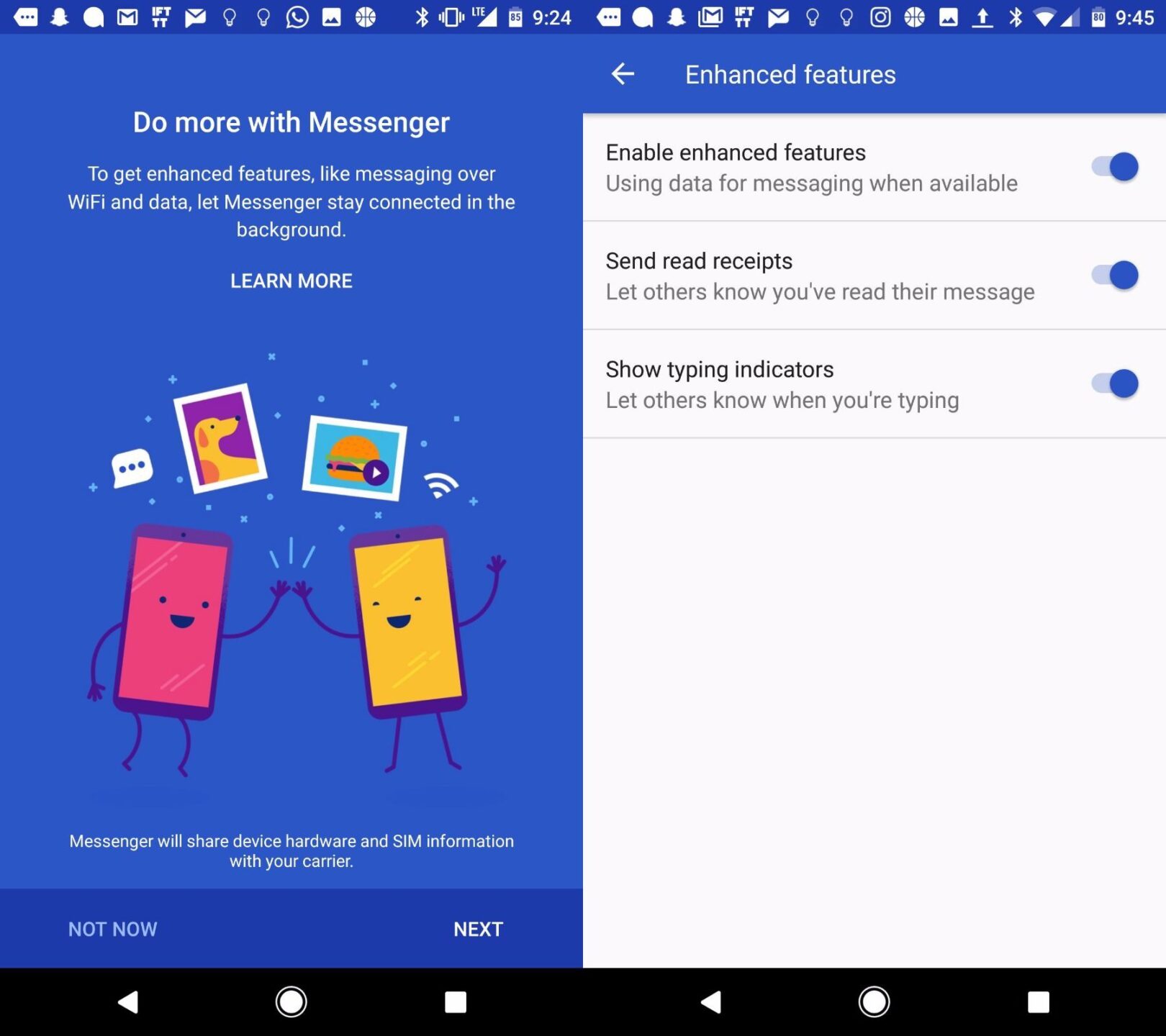 RCS is now rolling out to some Google Messenger users