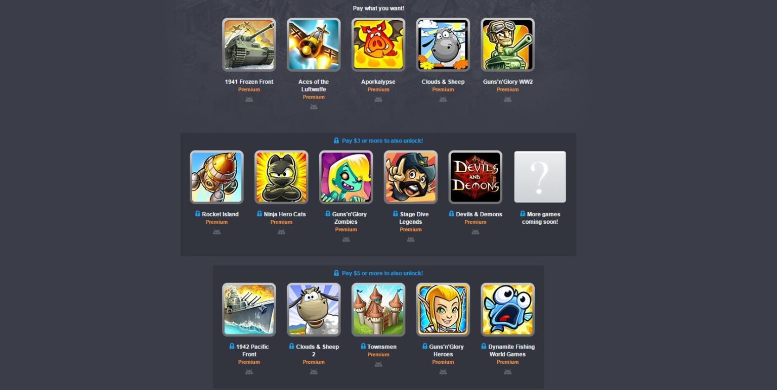 The latest Humble Mobile Bundle has 15 HandyGames titles