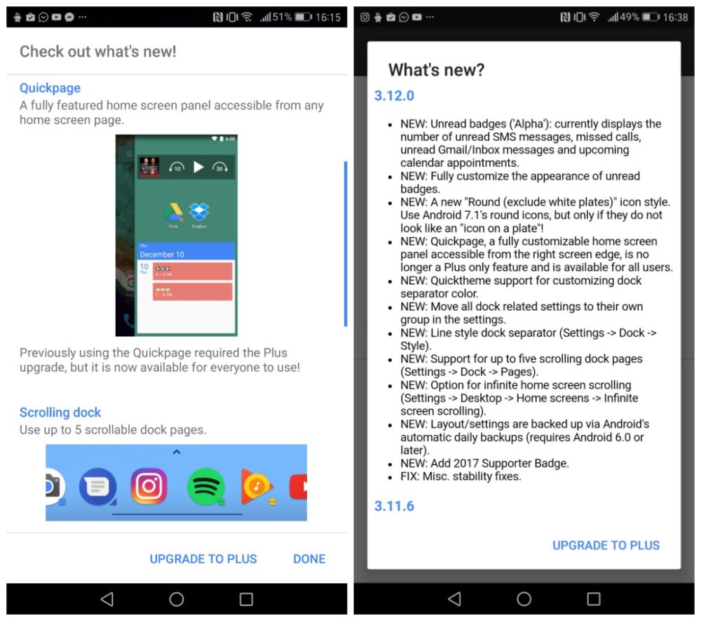 Action Launcher 3 adds unread badges, scrolling dock pages and free ...