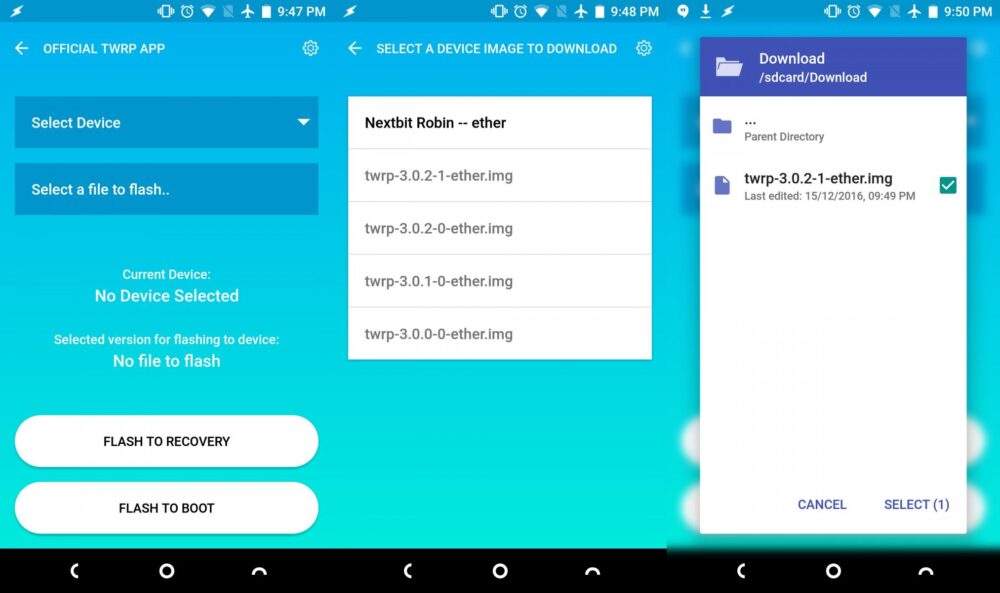 Official TWRP app is now available from the Google Play Store