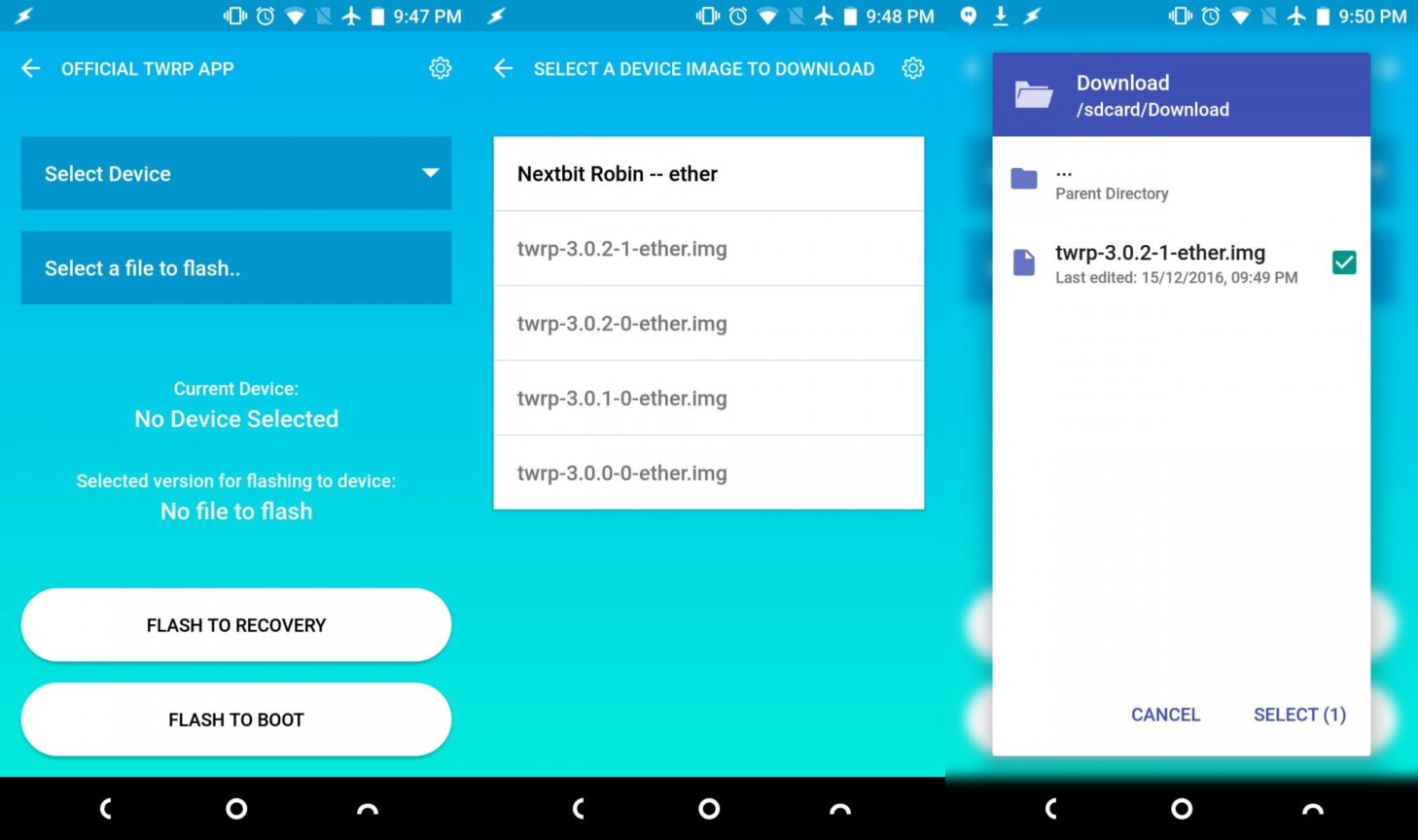 Official TWRP app is now available from the Google Play Store