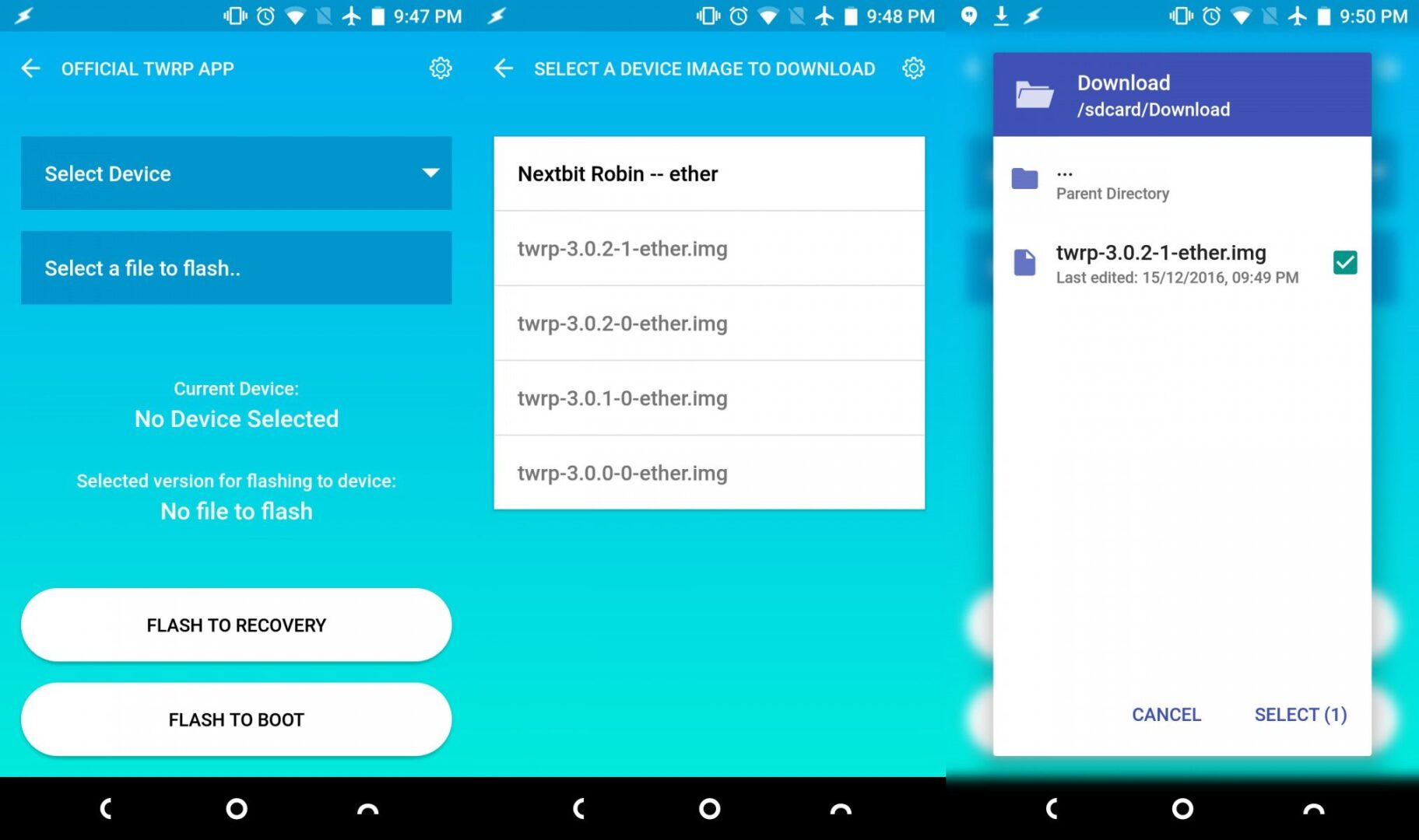Official TWRP app is now available from the Google Play Store