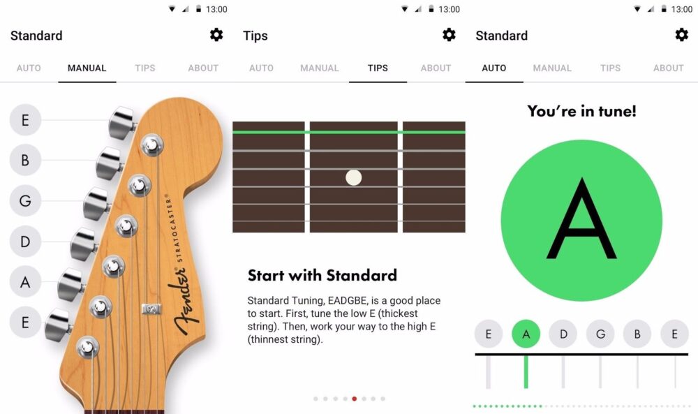 Tune your guitar for your next gig with the new Fender Tune app