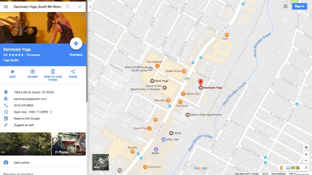 Google Maps and Search can be used to reserve and pay for fitness classes
