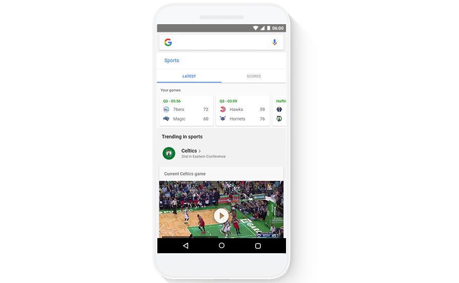 Google adds shortcuts to its main search app for quicker answers