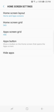 How to enable the app drawer button on Samsung Galaxy S8 - Android ...
