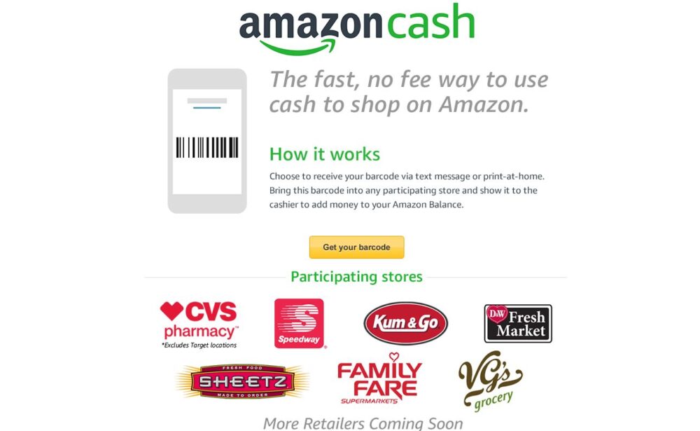 Amazon Cash lets you use paper money and coins (sort of) to shop on its ...