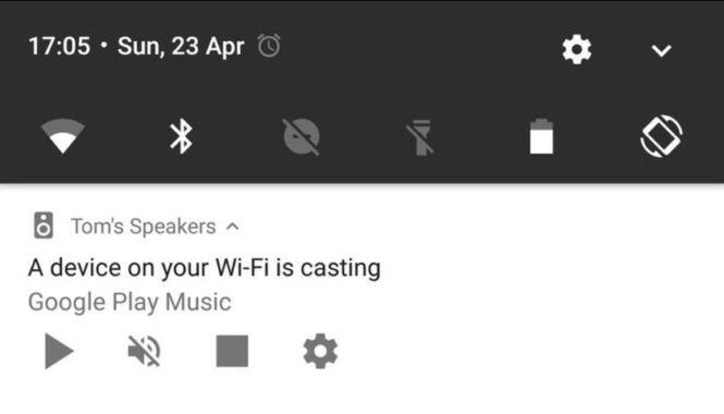 Google Play Services 11 adds more details to cast notifications