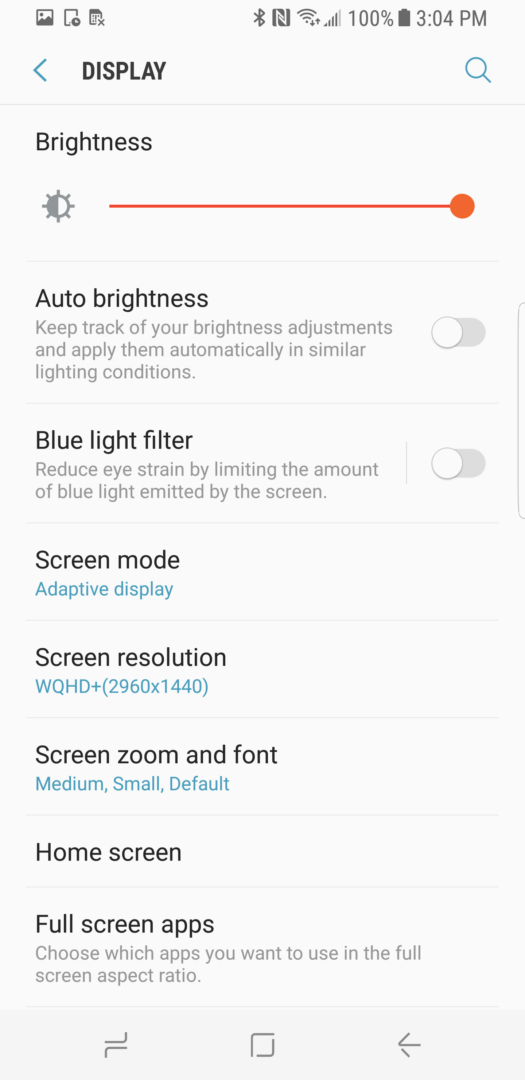 How to force apps into full screen on the Samsung Galaxy S8