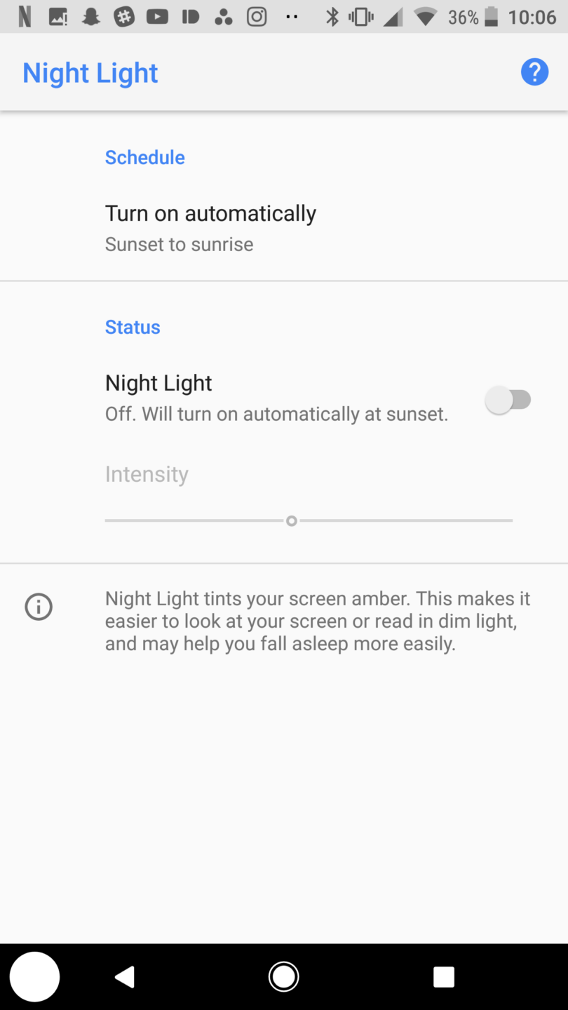 Night Light adds a slider to control intensity [Diving into Android O ...