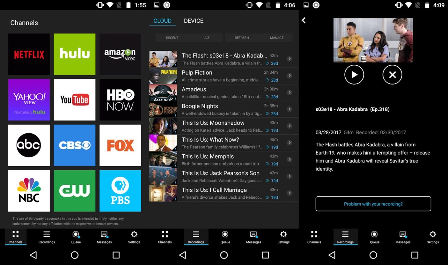 PlayOn Cloud for Android lets you record, store, and stream Netflix videos