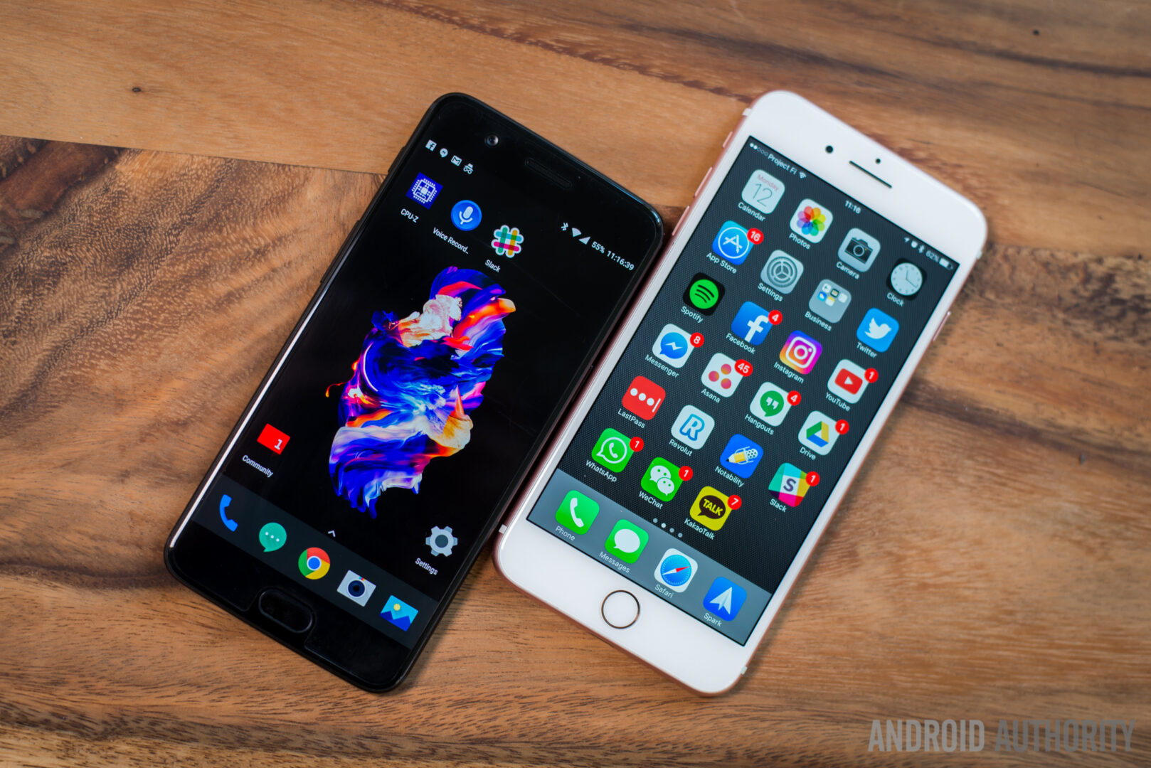 OnePlus 5 vs Apple iPhone 7 Plus: quick look - Android Authority