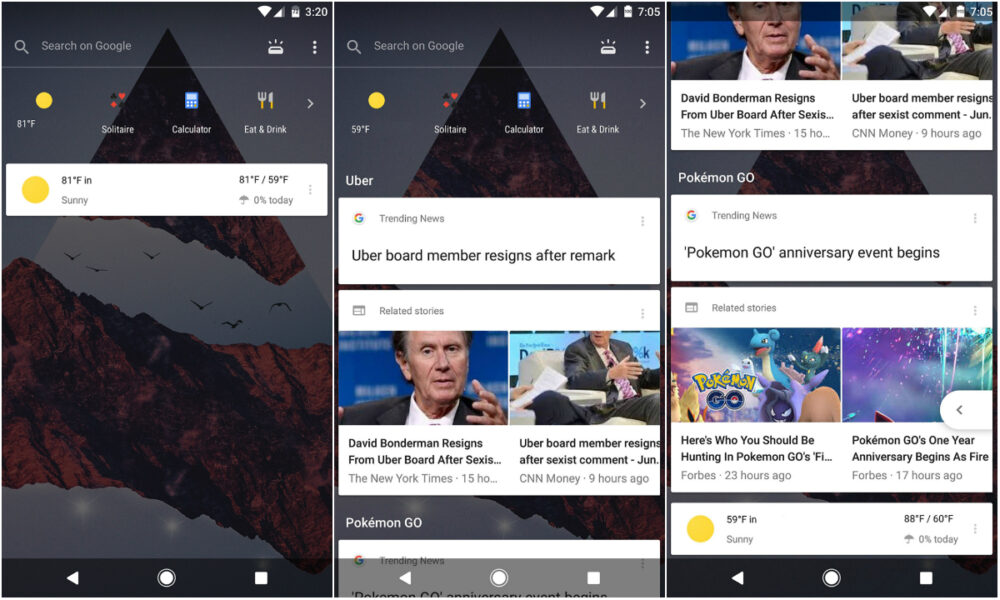 A sleek new transparent Google Feed pane might be on its way soon ...