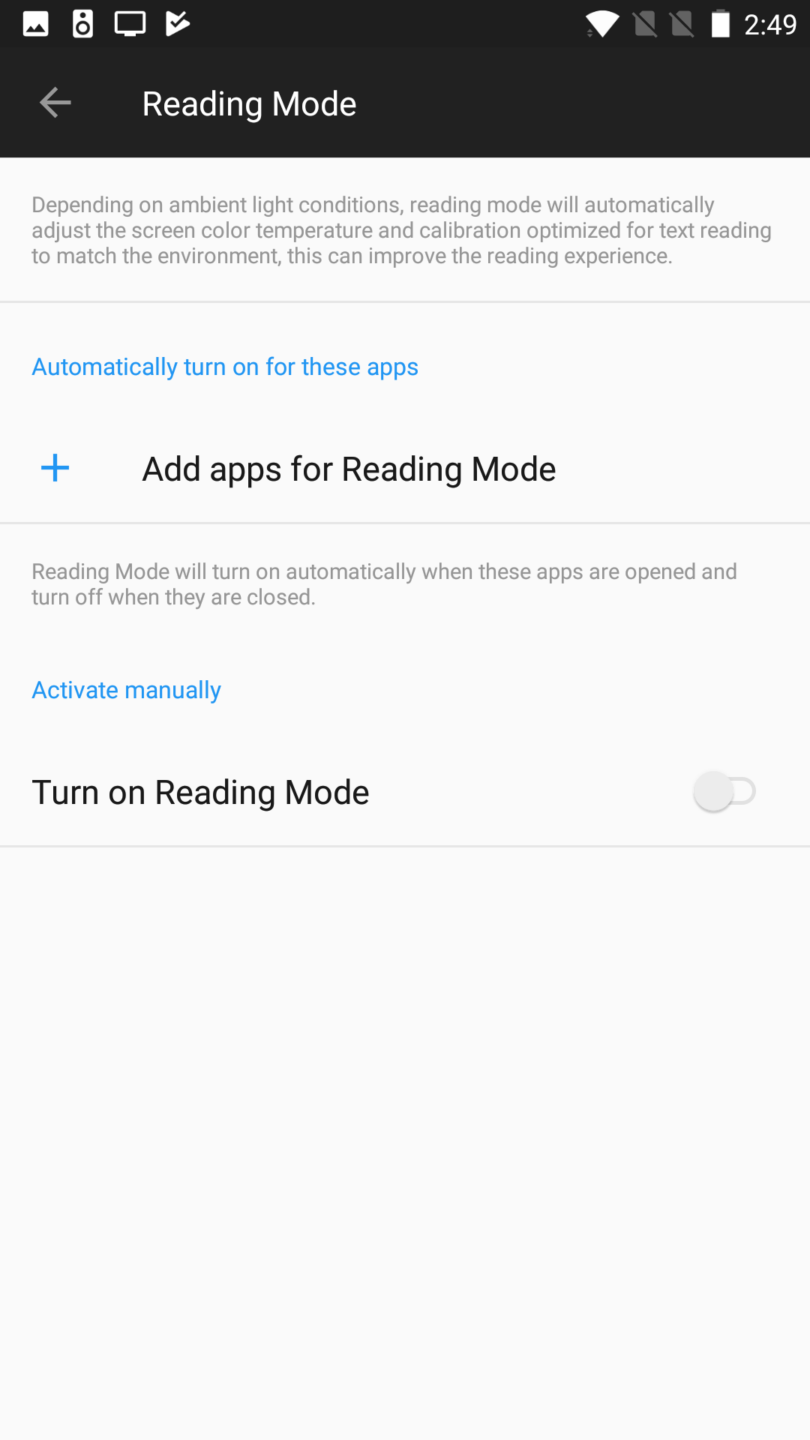 OnePlus 5 Reading Mode and Night Mode: How to use them