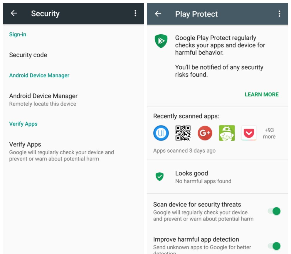 Google's Play Protect security suite is now rolling out to Android phones
