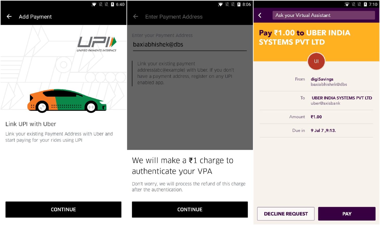 Uber integrates UPI for payments in India; here’s how to set it up ...