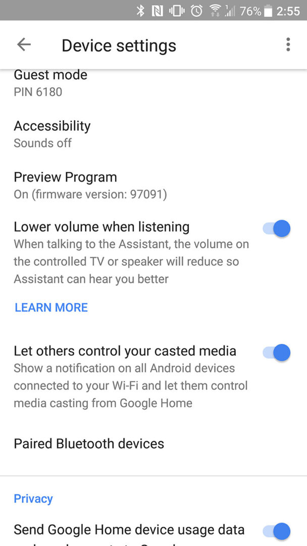 Google Home now lowers the volume of casting audio when using Google ...