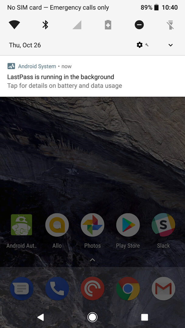 Android 8.1 lets you disable "App is running in the background" alerts