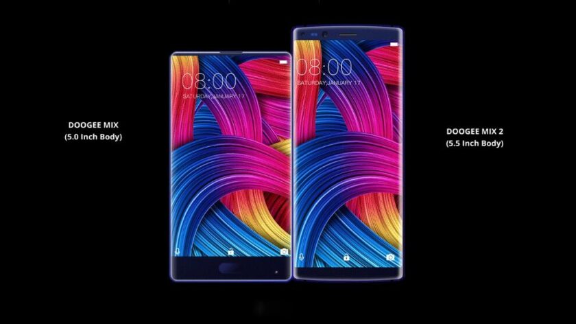 The DOOGEE Mix 2 has four cameras and a massive 18:9 display