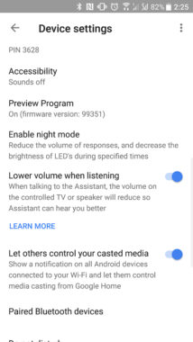 Google Home app gets updated with a new interface and Night Mode