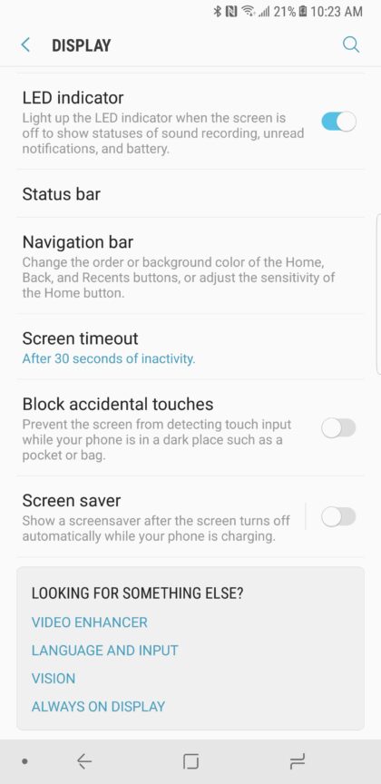 How to change navigation buttons on the Samsung Galaxy Note 8 - Android ...