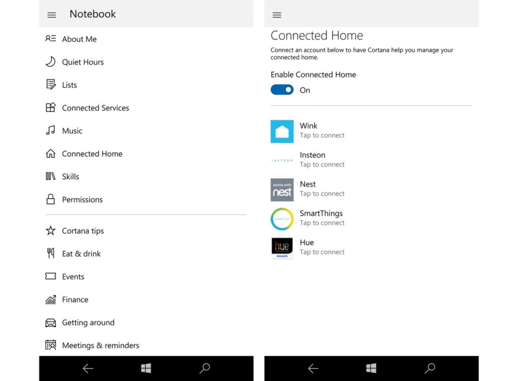 Microsoft adds support for controlling smart home devices to Cortana