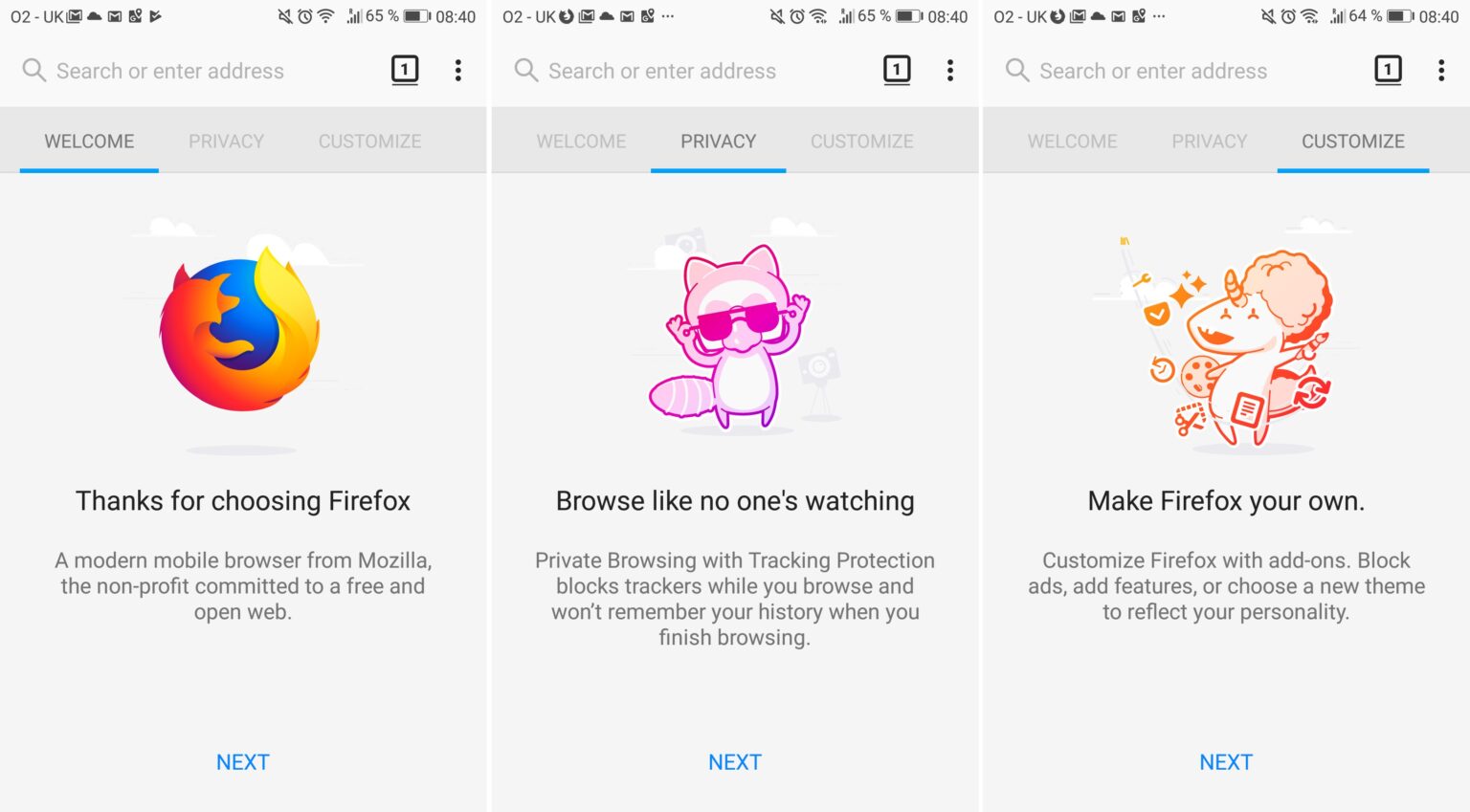 Mozilla Firefox Quantum for Android is here with a bad first impression