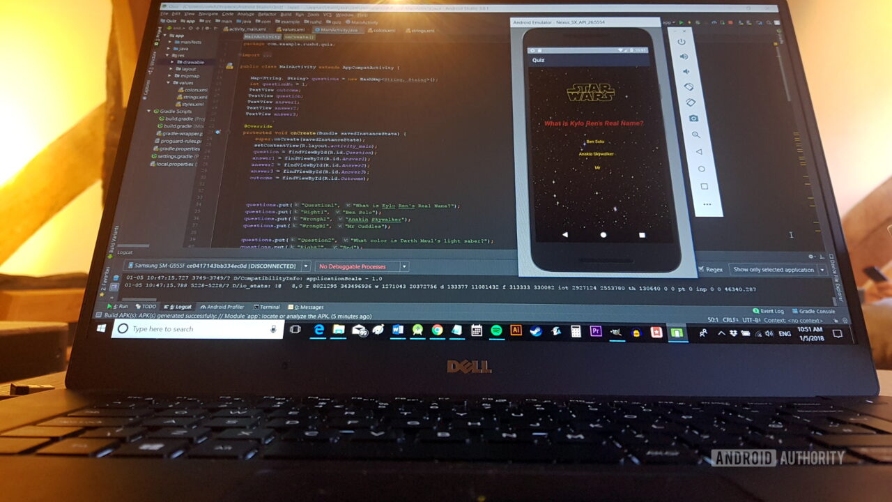 Let's make a simple Star Wars quiz! - Android Authority