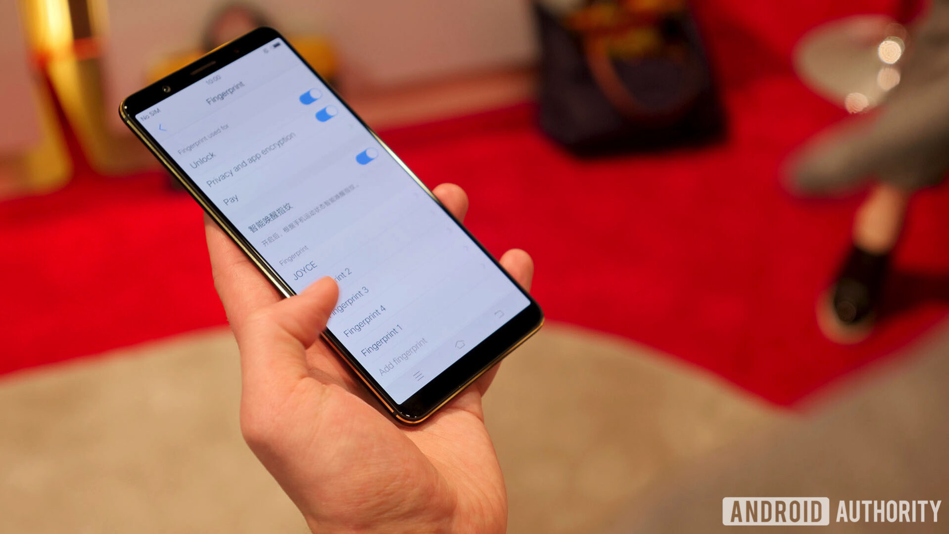 Hands-on: The first under-glass fingerprint sensor is here! - Android ...