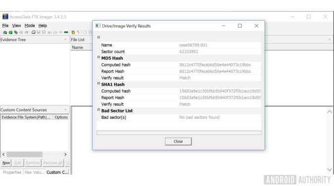 How to perform a physical acquisition on an SD card using a forensic tool