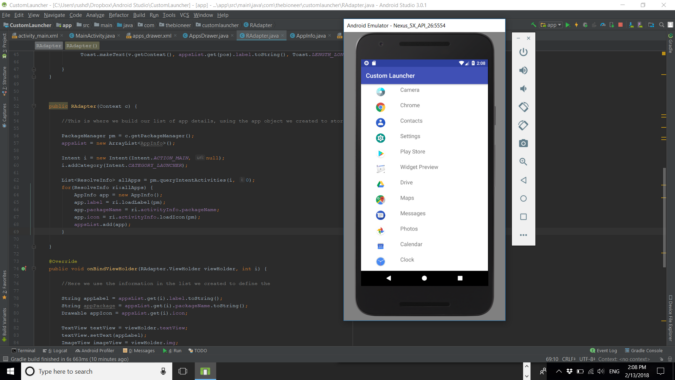 How to build a custom launcher in Android Studio - Part One - Android ...