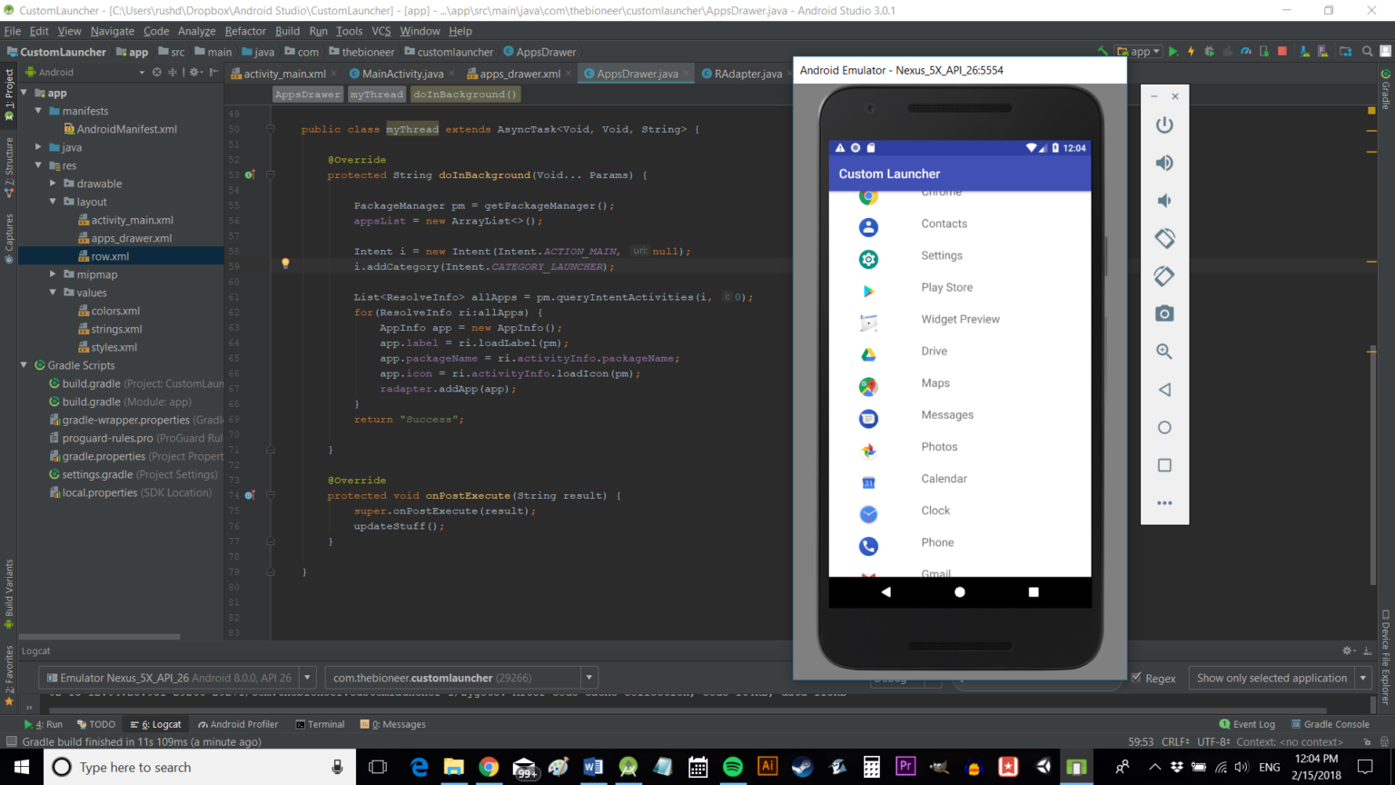 How to build a custom launcher in Android Studio - Part Two - Android ...
