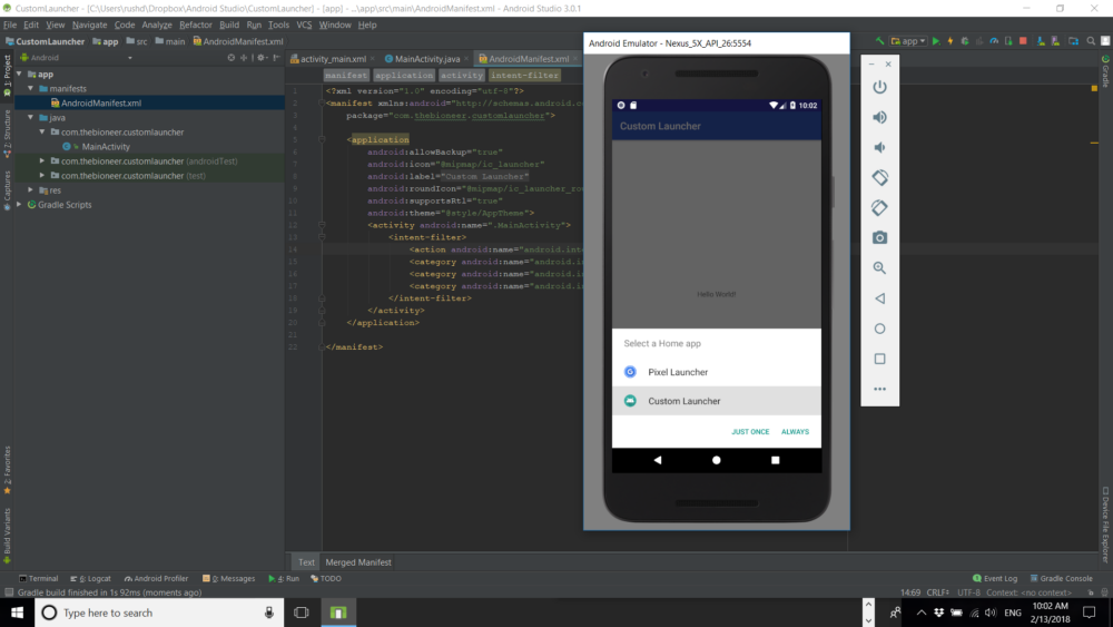 How to build a custom launcher in Android Studio - Part One - Android ...